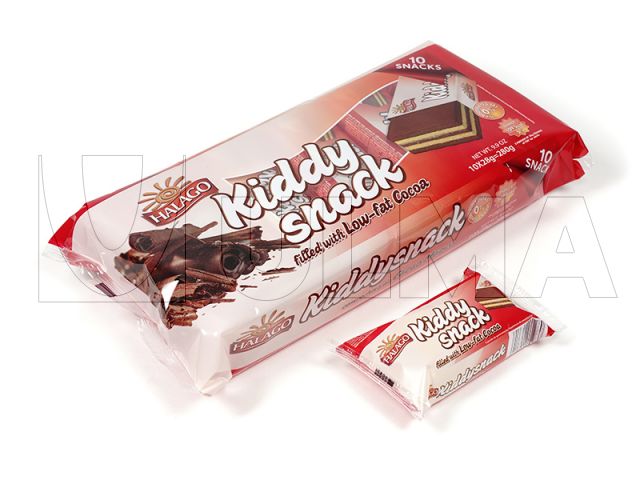 Kiddy snack cake packaging in flow pack (hffs) — ULMA Packaging