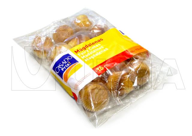 Prepacked muffins packaging in vertical machine (VFFS) in pillow pack ...