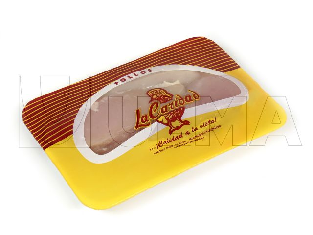 Chicken cut-up packaging in tray in flow pack wrapper (HFFS) using SES ...